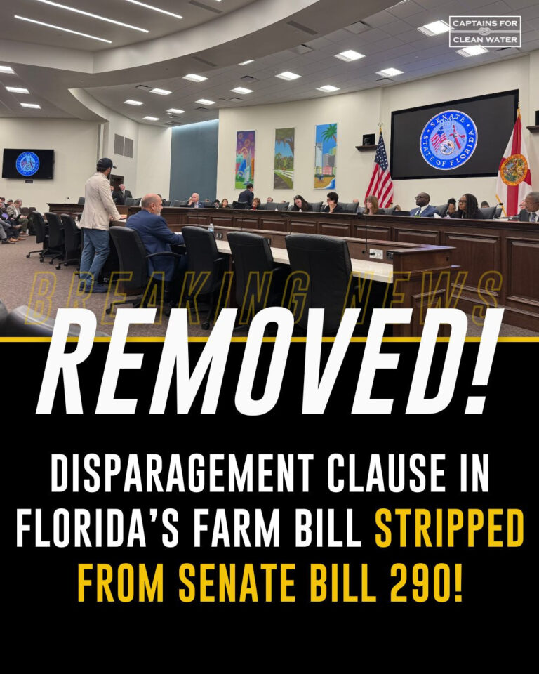 This is a huge win for Florida’s waters, but it’s not over!